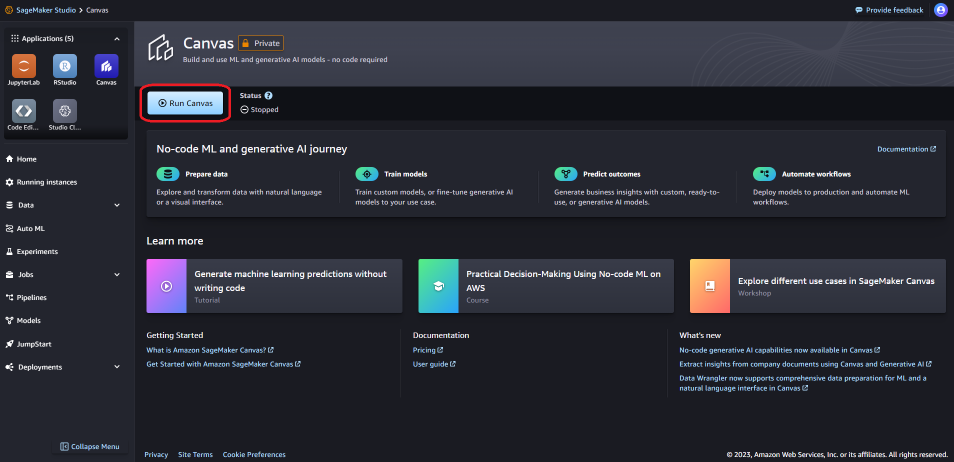 【AutoML】AWS SageMaker Canvas でモデル構築してみた